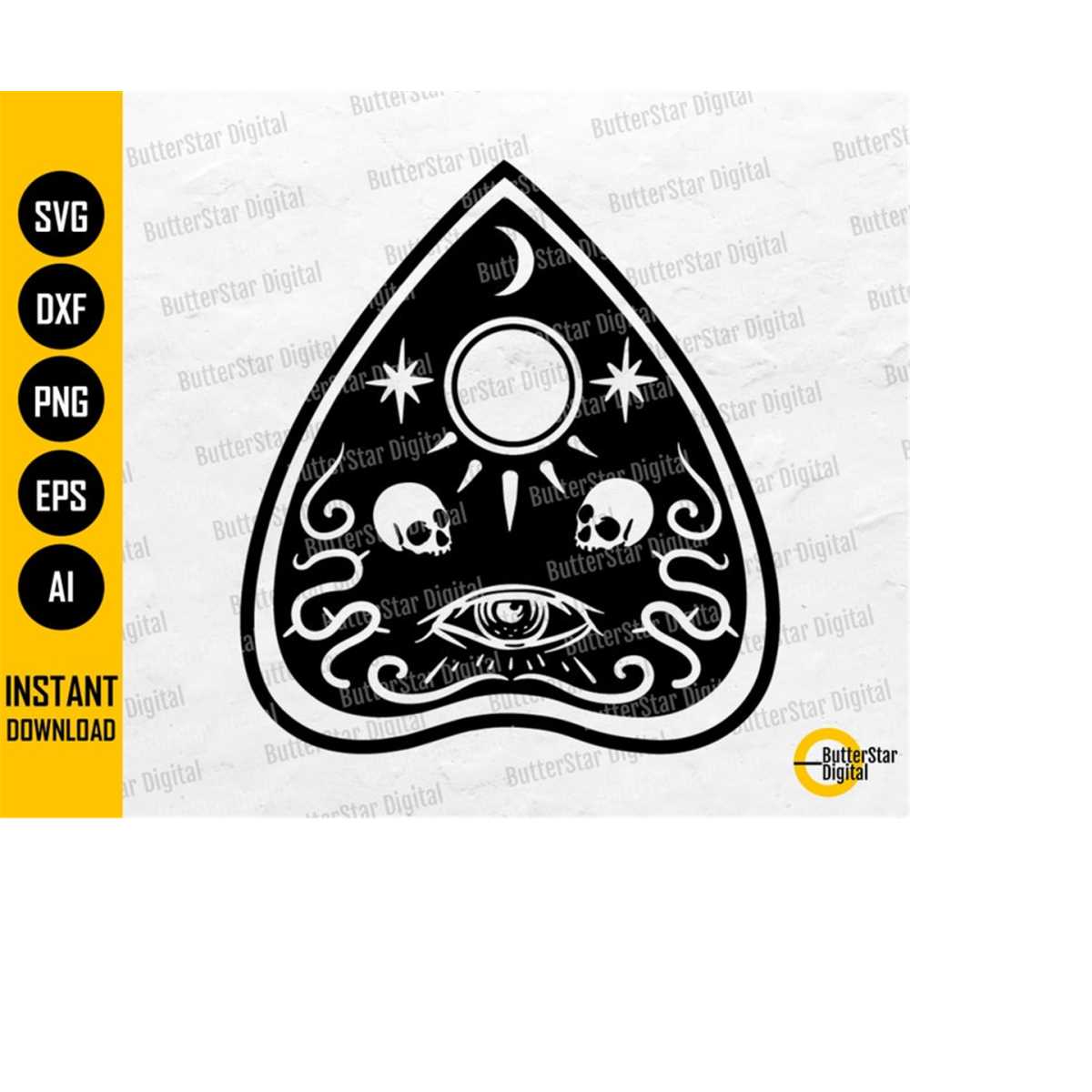 Ouija Planchette SVG | Ouija Spirit Board Game SVG | Cricut | Inspire ...