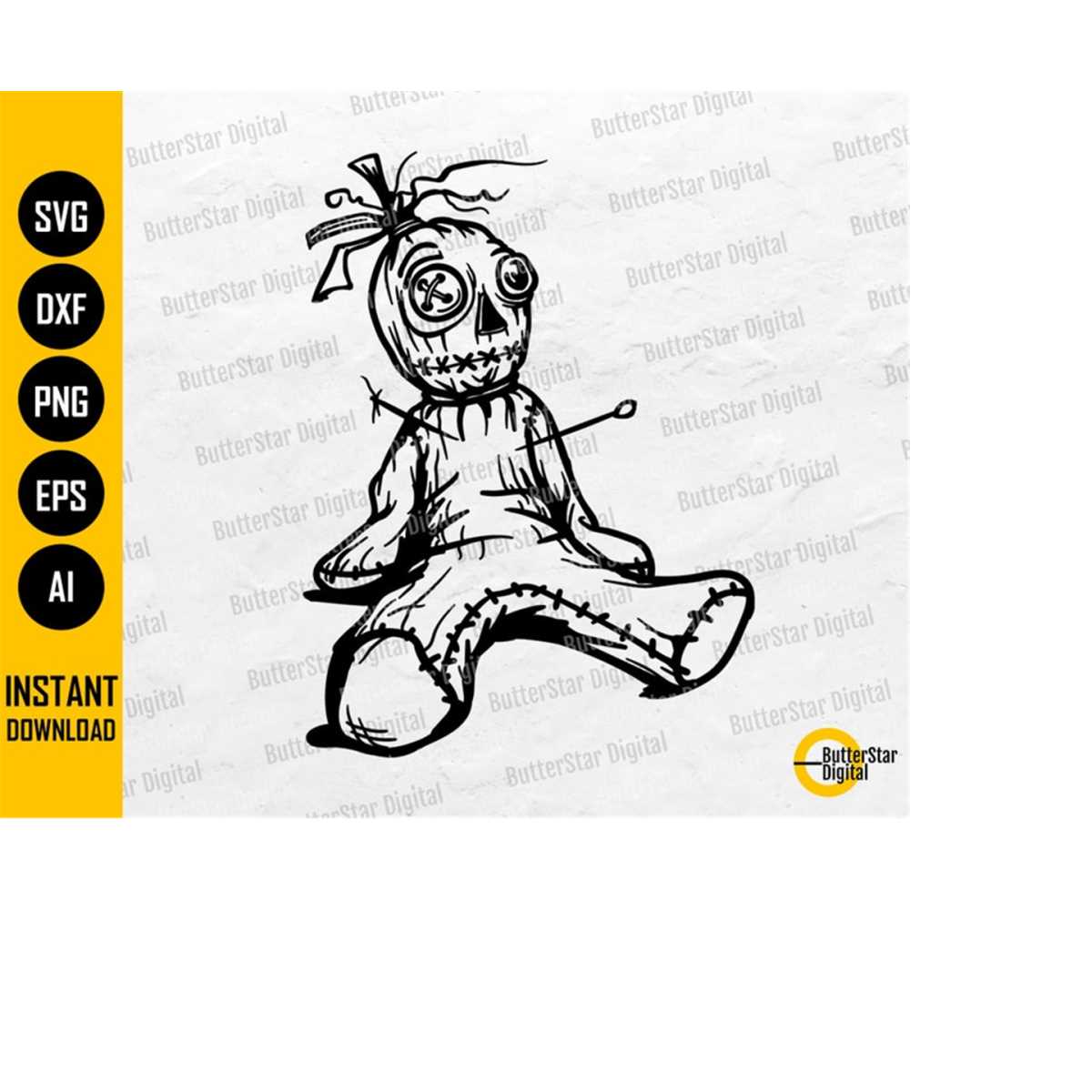 Voodoo Doll SVG | Witchy SVG | Sorcery SVG | Evil Magic Myst | Inspire ...