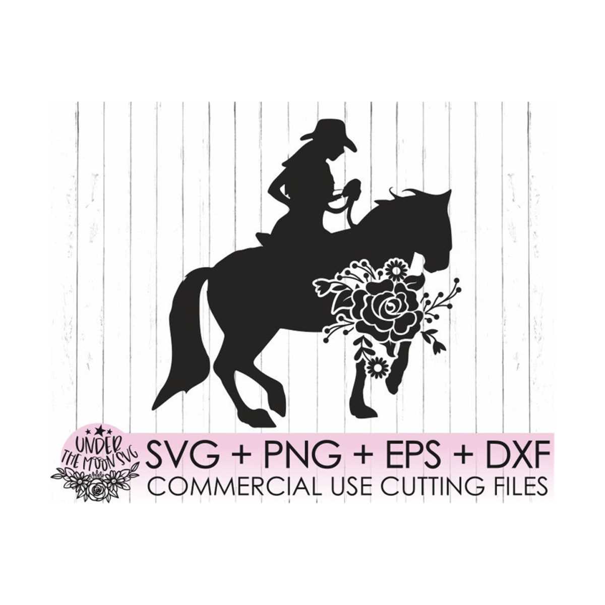 Floral Horse SVG File / Cowgirl SVG / Horseback Riding svg / | Inspire ...