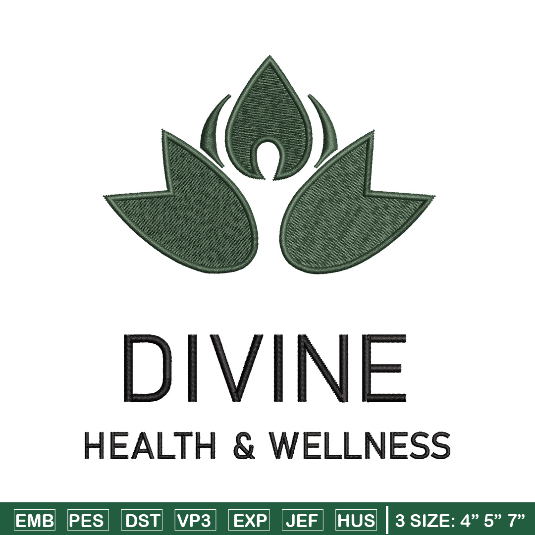 Divine logo embroidery design, Logo embroidery, Embroidery f | Inspire ...