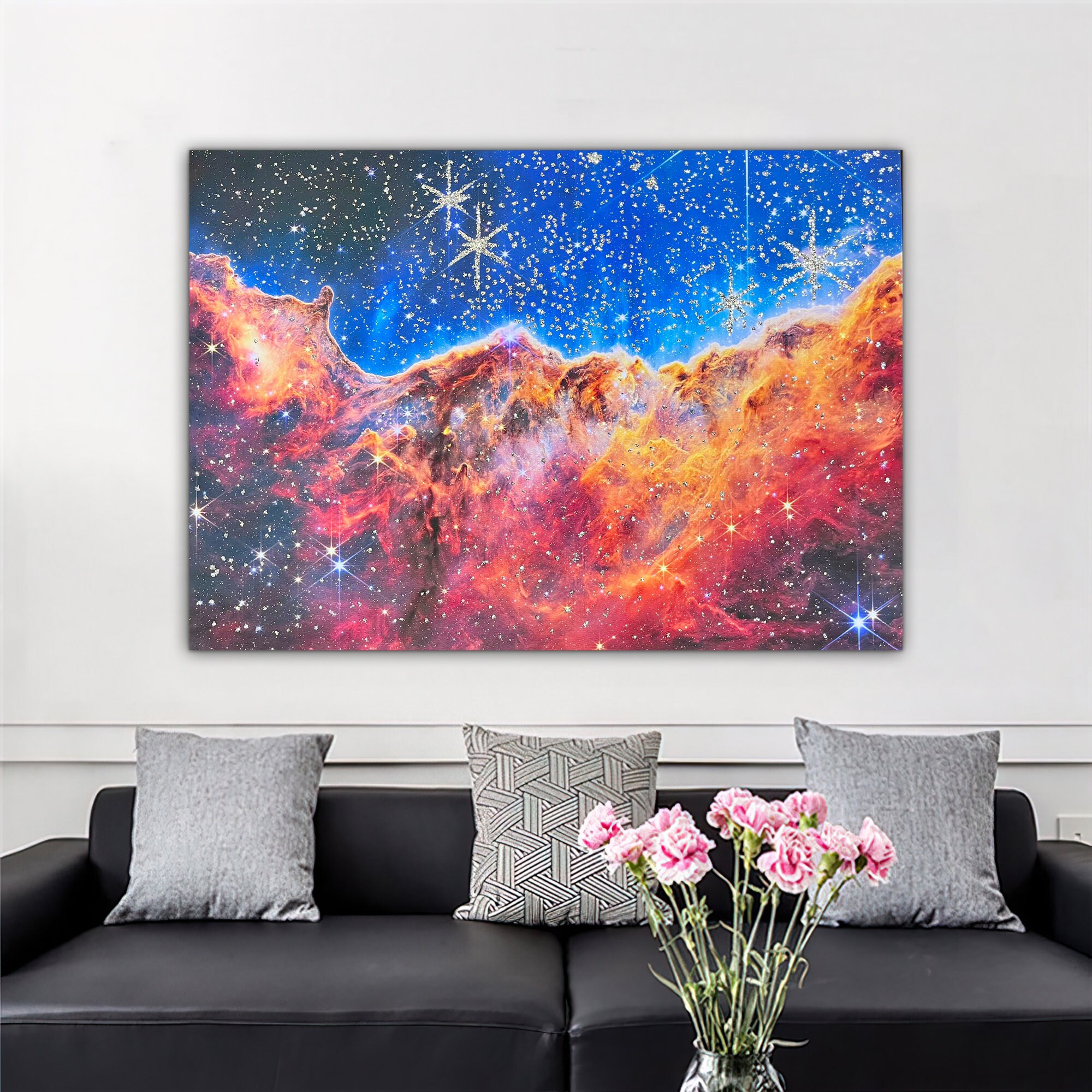 James Webb Carina Nebula Horizontal Canvas, Nasa Print, Spac | Inspire ...