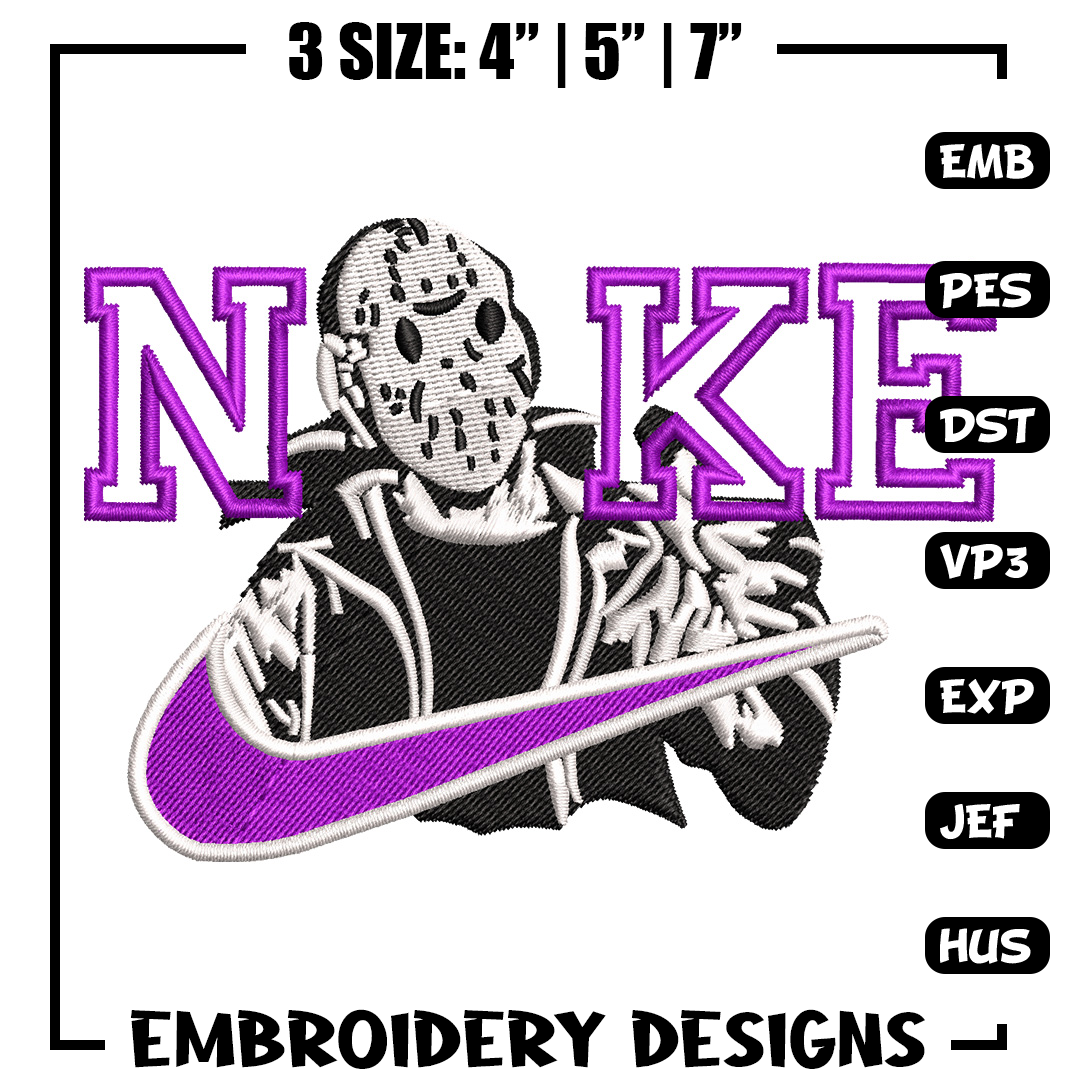 Nike x horror embroidery design, Horror movie embroidery, Ni | Inspire ...