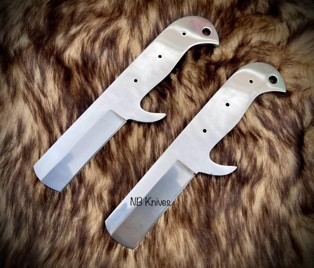 CUSTOM HANDMADE LOT OF 2 D2 STEEL BULL CUTTER BLANK BLADES W | Inspire ...