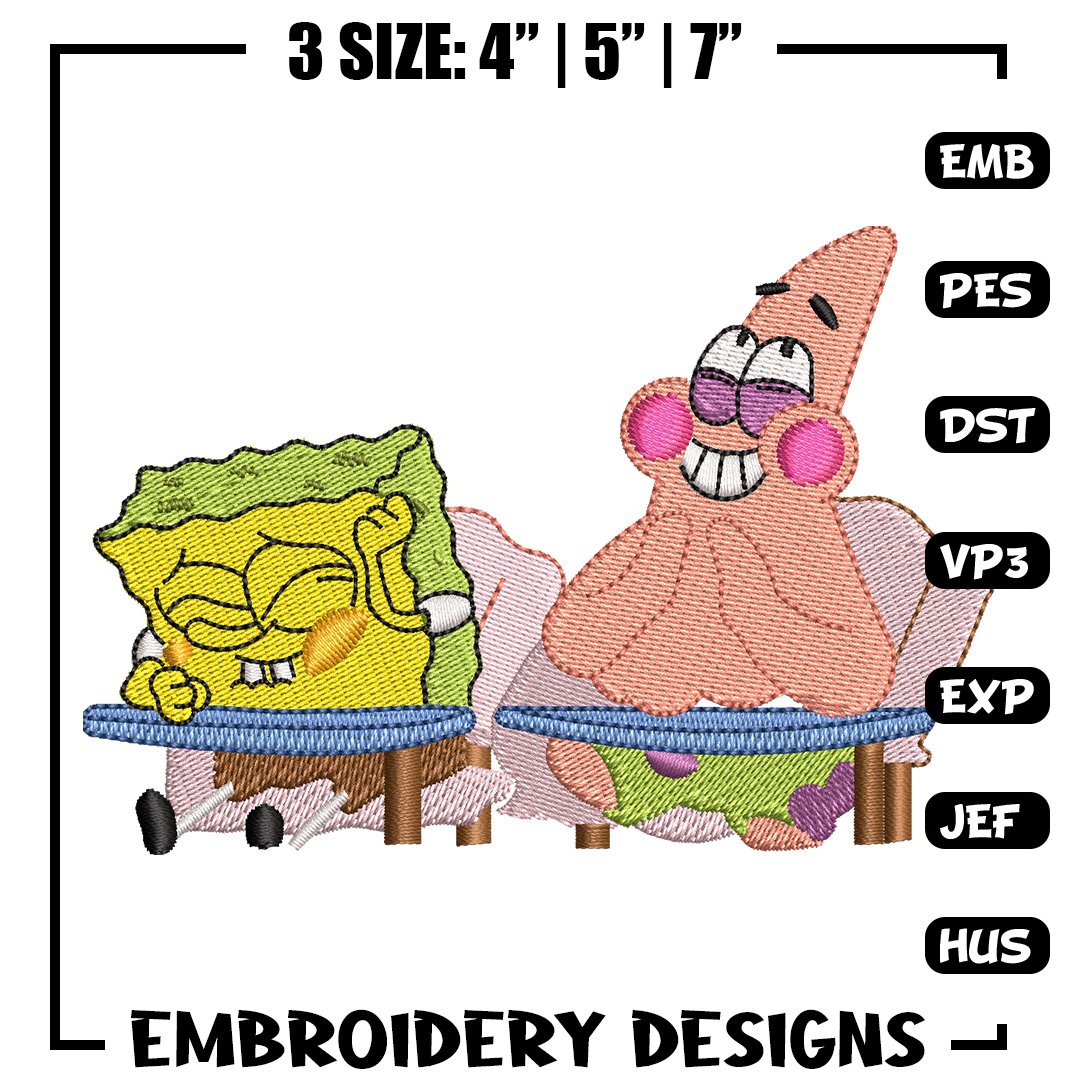Spongebob funny embroidery design, Spongebob embroidery, Emb - Inspire ...
