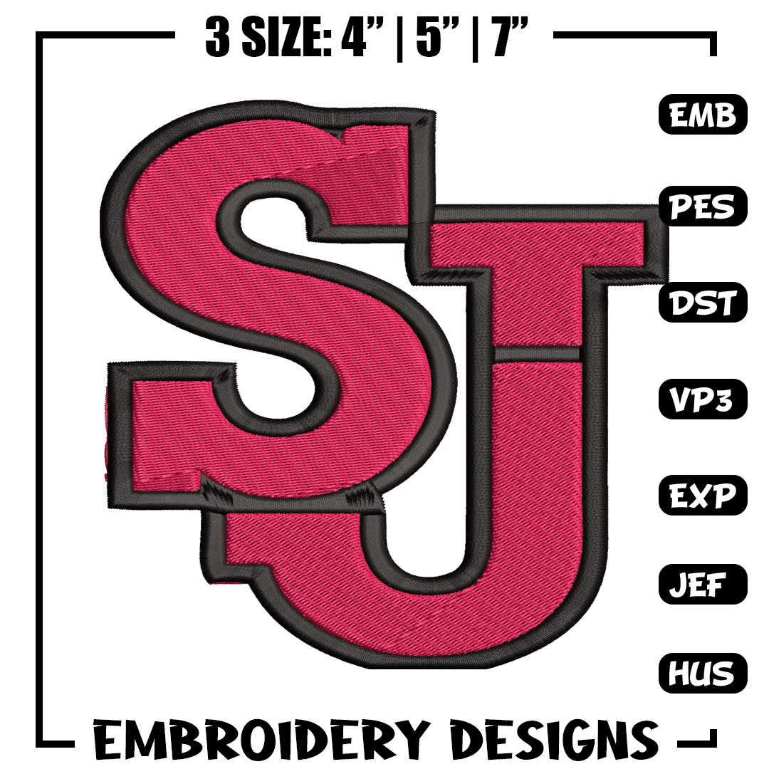 St John's Red Storm embroidery design, St John's Red Storm e | Inspire ...