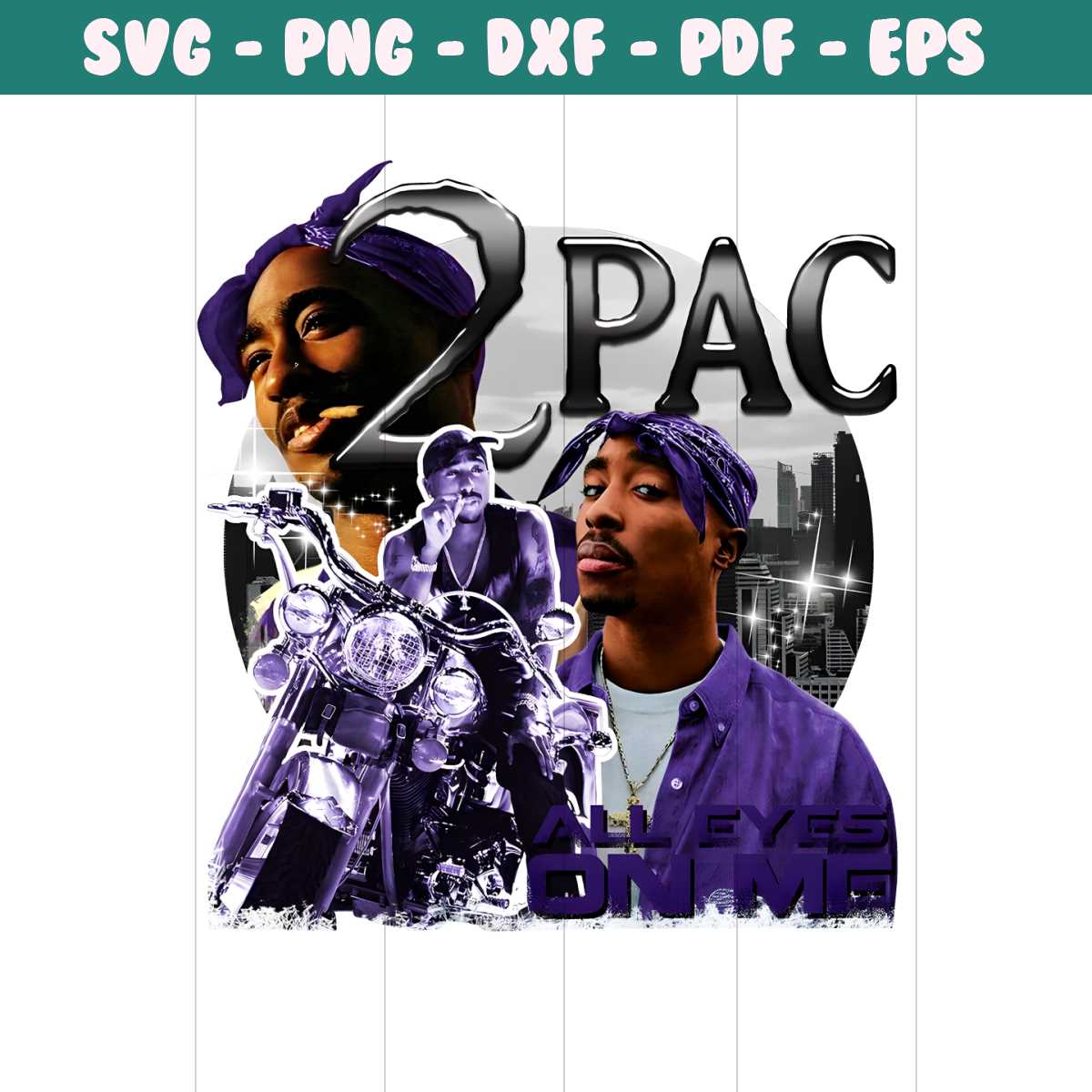 Tupac Shakur PNG 2 Pac Rapper PNG Sublimation Download | Inspire Uplift