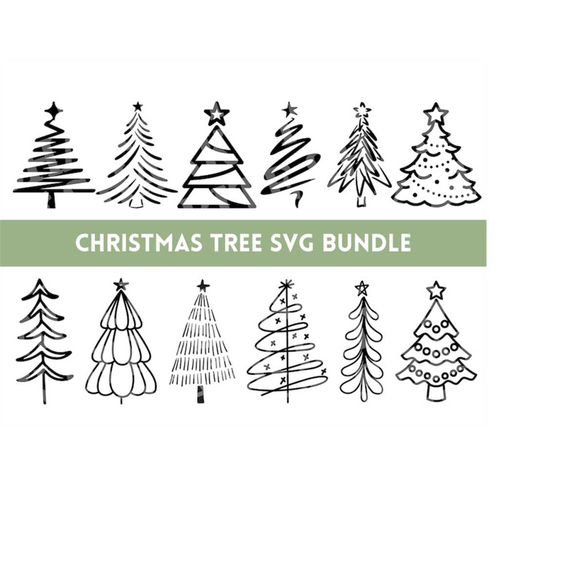 Christmas Tree SVG Bundle, Christmas SVG, Christmas Bundle, | Inspire ...