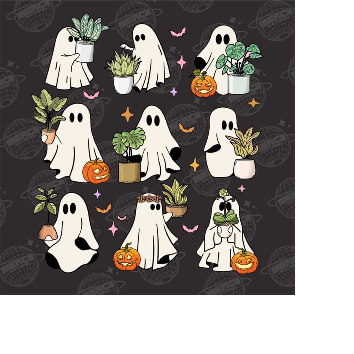 Cute Ghost PNG Clip Art Instant Download, Plant Lady PNG, Ha | Inspire ...