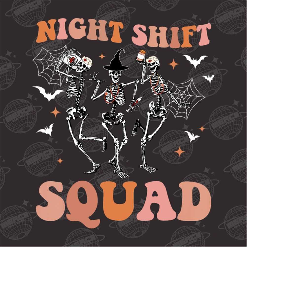 Night Shift Squad Png, Skeleton Nurse Png, Skeleton Png, Nur - Inspire ...
