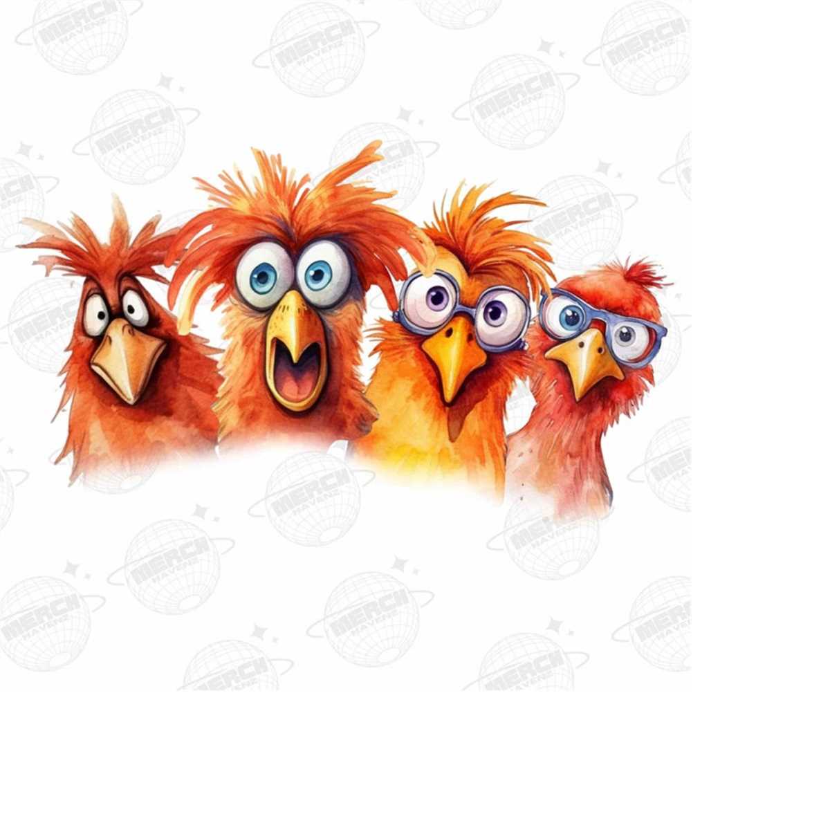 Crazy Chicken Png Sublimation Design, Funny Chicken Png, Cra - Inspire ...