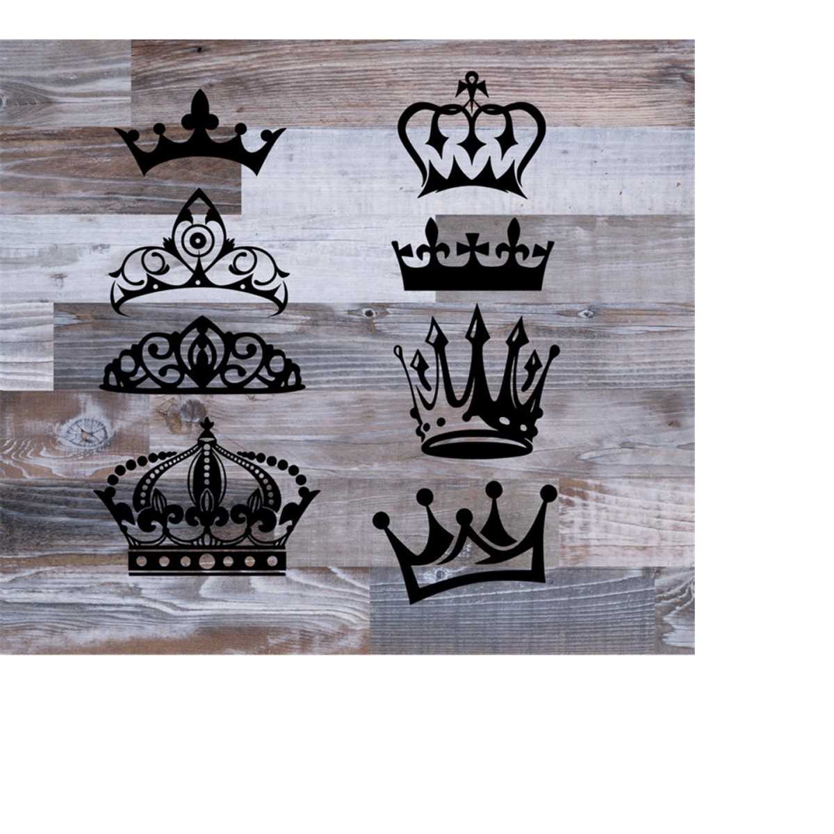 Crown SVG Bundle, Crown Svg, Tiara Svg, Queen Tiara Svg, Pri - Inspire ...