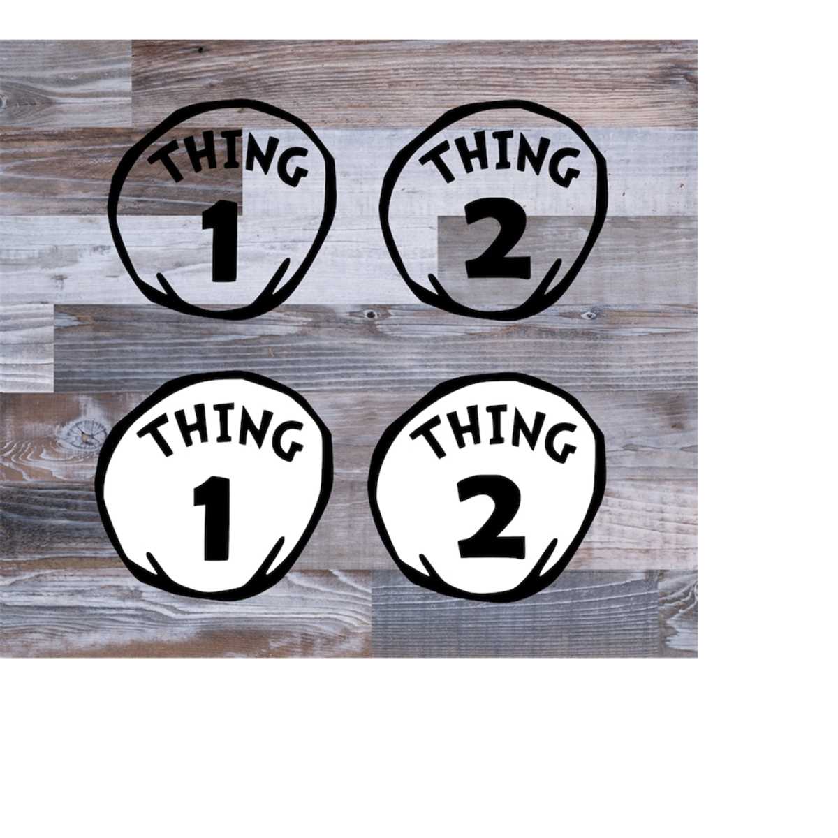 thing 1 thing 2 svg, thing one svg, thing two svg, dr seuss | Inspire ...