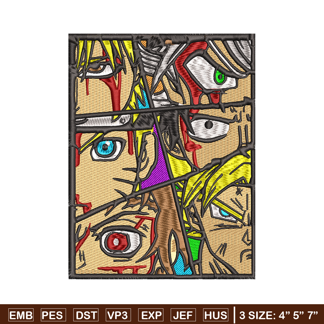 Anime popular embroidery design, Anime embroidery, embroider - Inspire ...