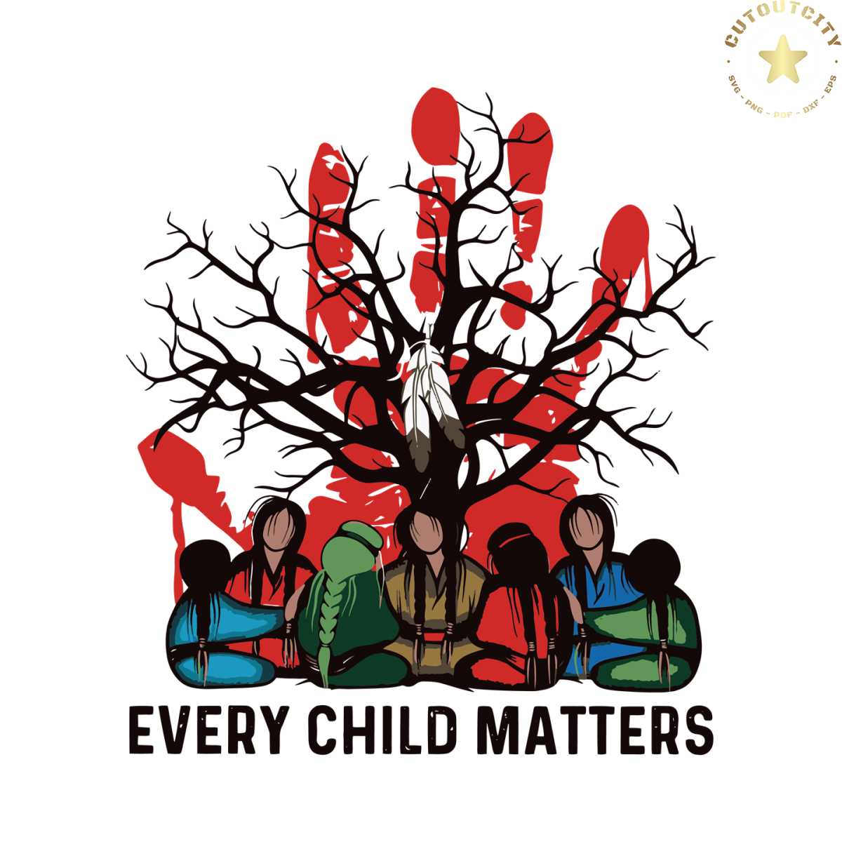 Every Child Matters SVG Awareness for Indigenous SVG File | Inspire Uplift
