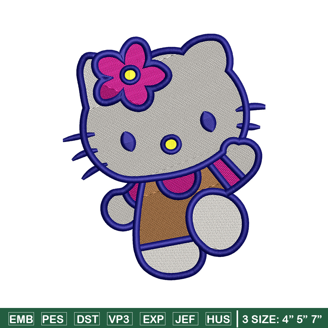 Hello kitty embroidery design, Kitty embroidery, Embroidery | Inspire ...