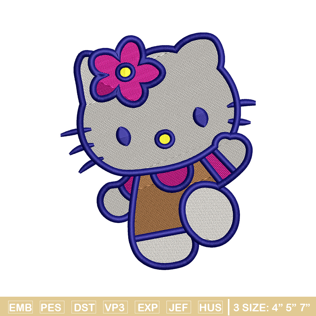 Hello kitty embroidery design, Kitty embroidery, Embroidery | Inspire ...