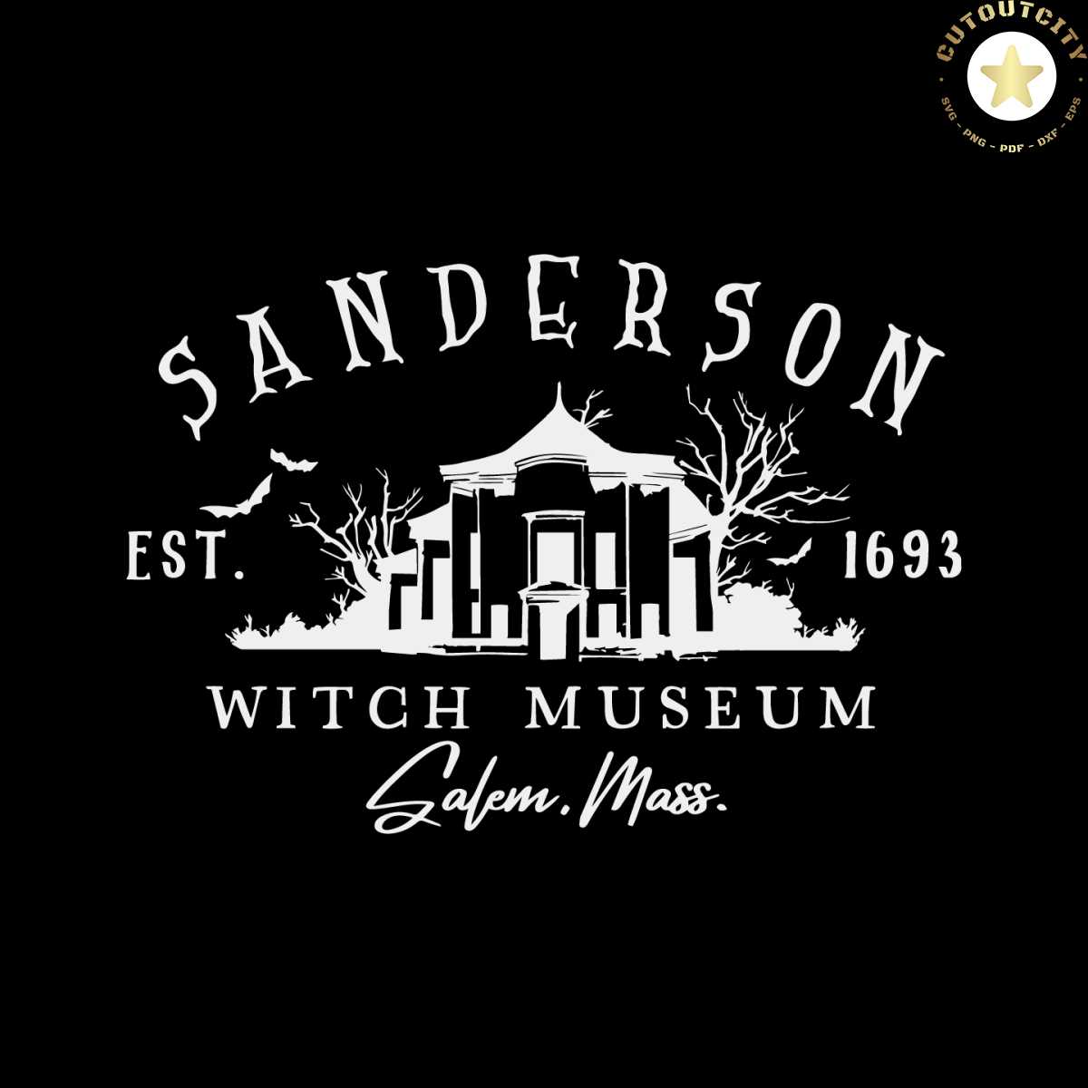 Sanderson Witch Museum SVG Sanderson Sisters SVG File | Inspire Uplift