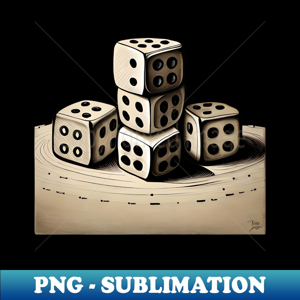 Dice Formation - Crystal Clear PNG Sublimation Digital Downl - Inspire ...