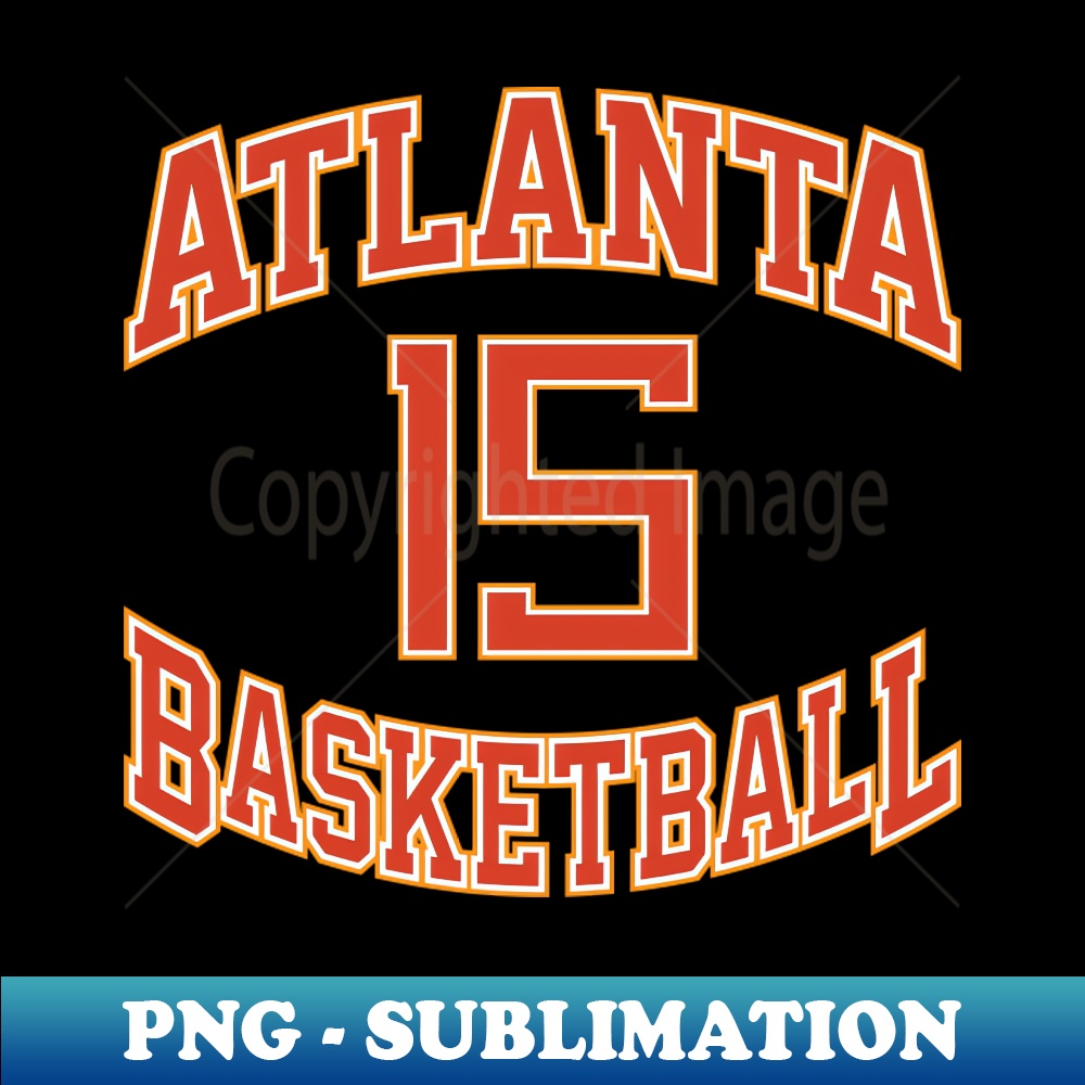 Atlanta Basketball Number 15 - PNG Sublimation Digital Downl | Inspire ...