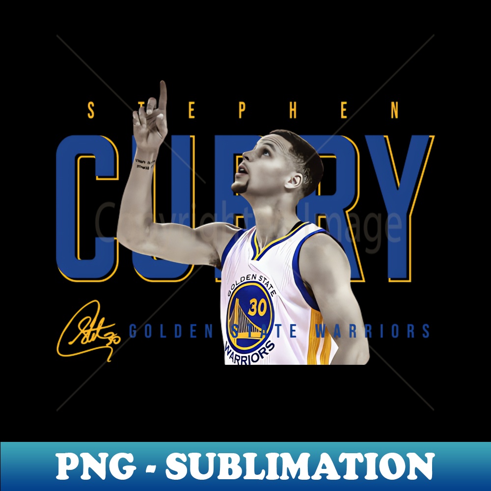 Steph Curry Golden State Warriors PNG Sublimation - High Res - Inspire ...