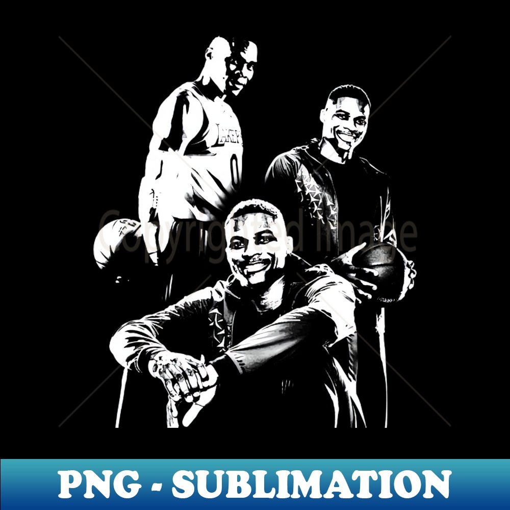 Russell Westbrook Line Art - Stunning PNG Sublimation File - Inspire Uplift