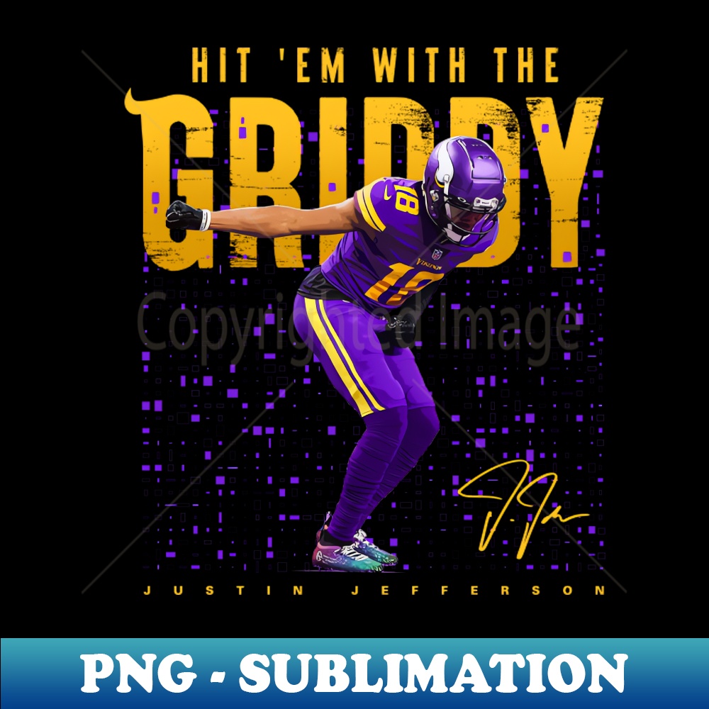 PNG Sublimation Digital Download - Justin Jefferson Mr Gridd | Inspire ...