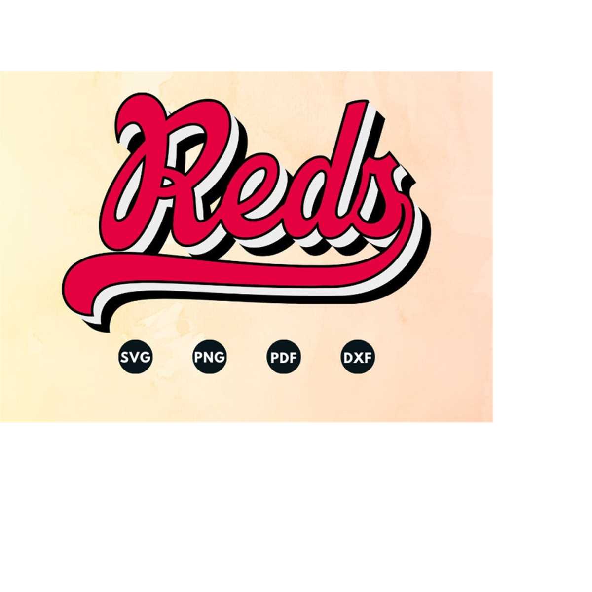 Reds Svg, RedsTemplate, Reds Stencil, Baseball Gifts, Sticke | Inspire ...