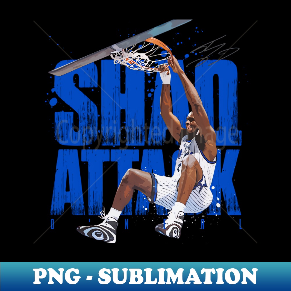Shaq Attack - High-Quality PNG Transparent Sublimation Digit | Inspire ...