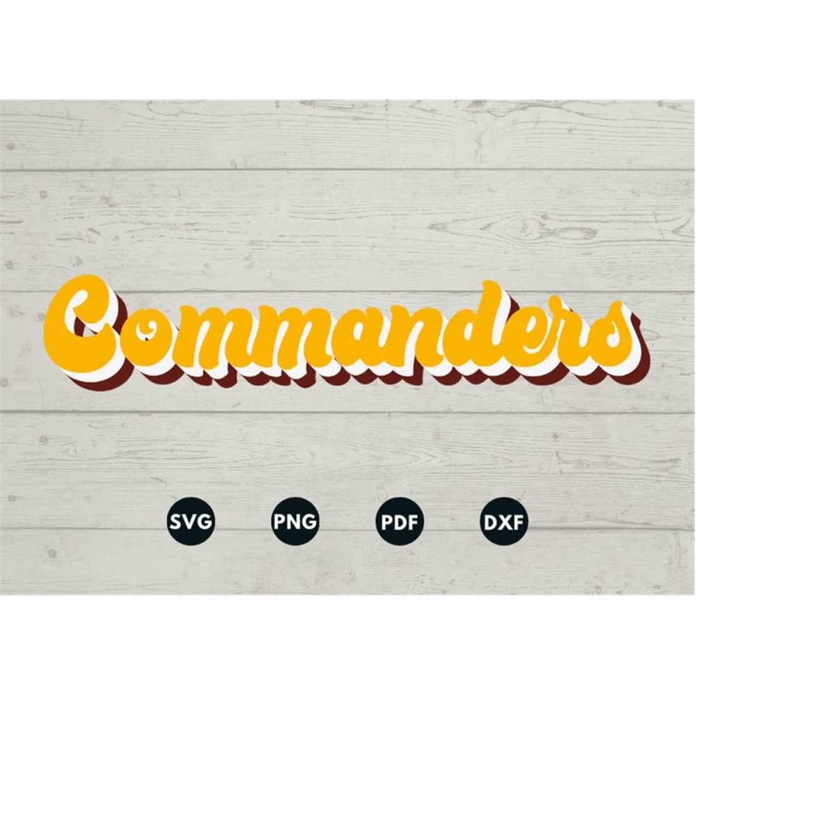 Commanders Svg, Commanders Stencil, Commanders Template, Foo | Inspire ...
