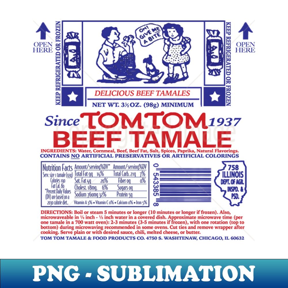 Sublimation Design - Tom Tom Beef Tamales - Create Mouthwate - Inspire ...