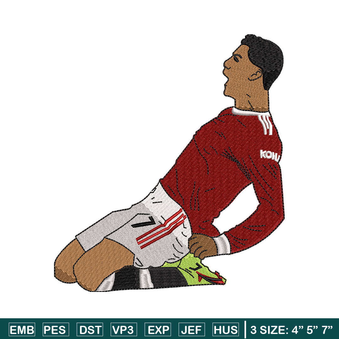 Cristiano Ronaldo embroidery design, Cristiano Ronaldo embro | Inspire ...