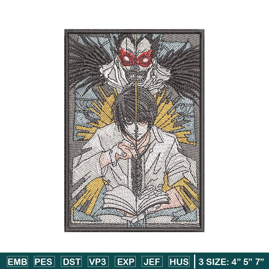 Death Note embroidery design, Death Note embroidery, embroid - Inspire ...