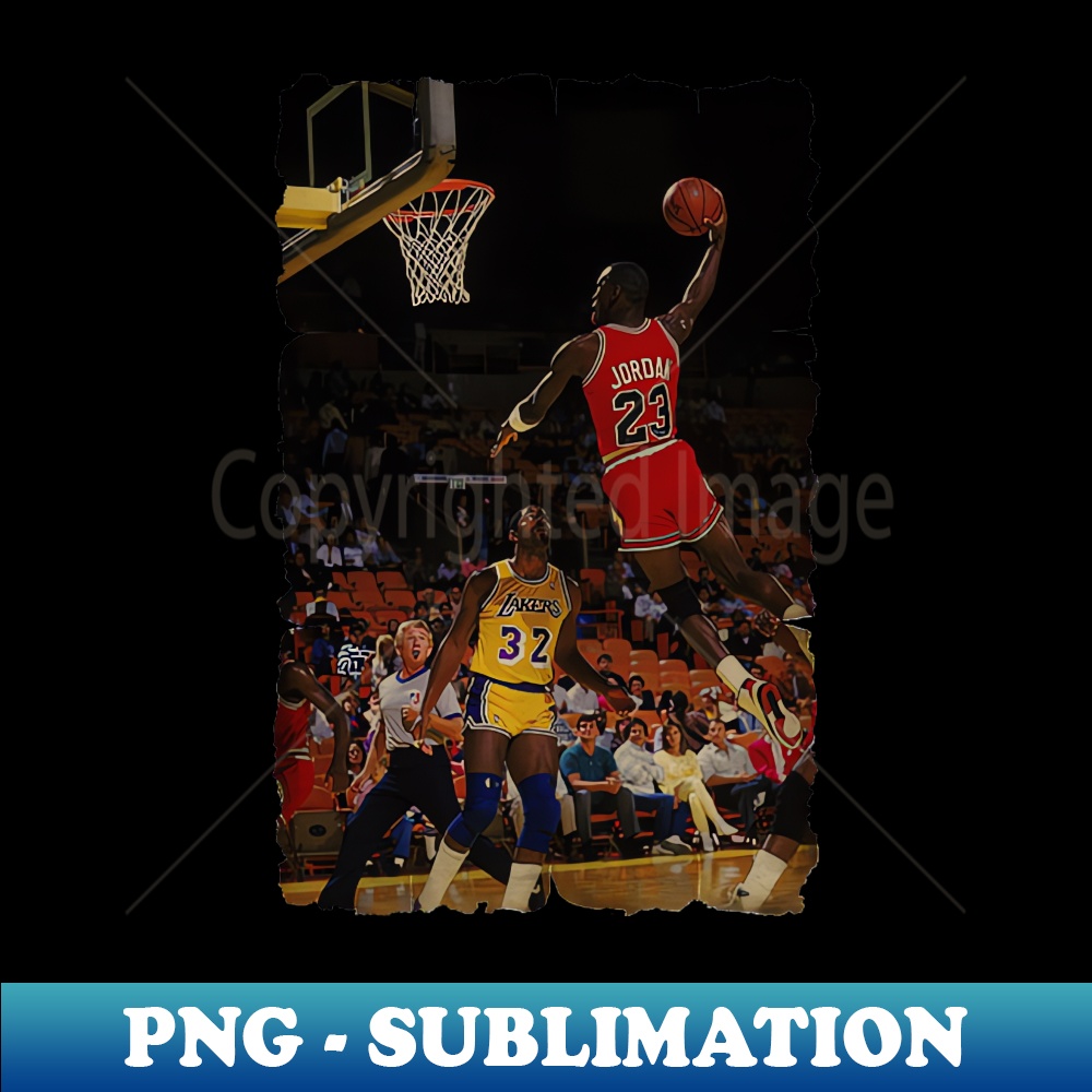 Michael Jordan Dunk - Vintage High Jump - PNG Transparent Su | Inspire ...