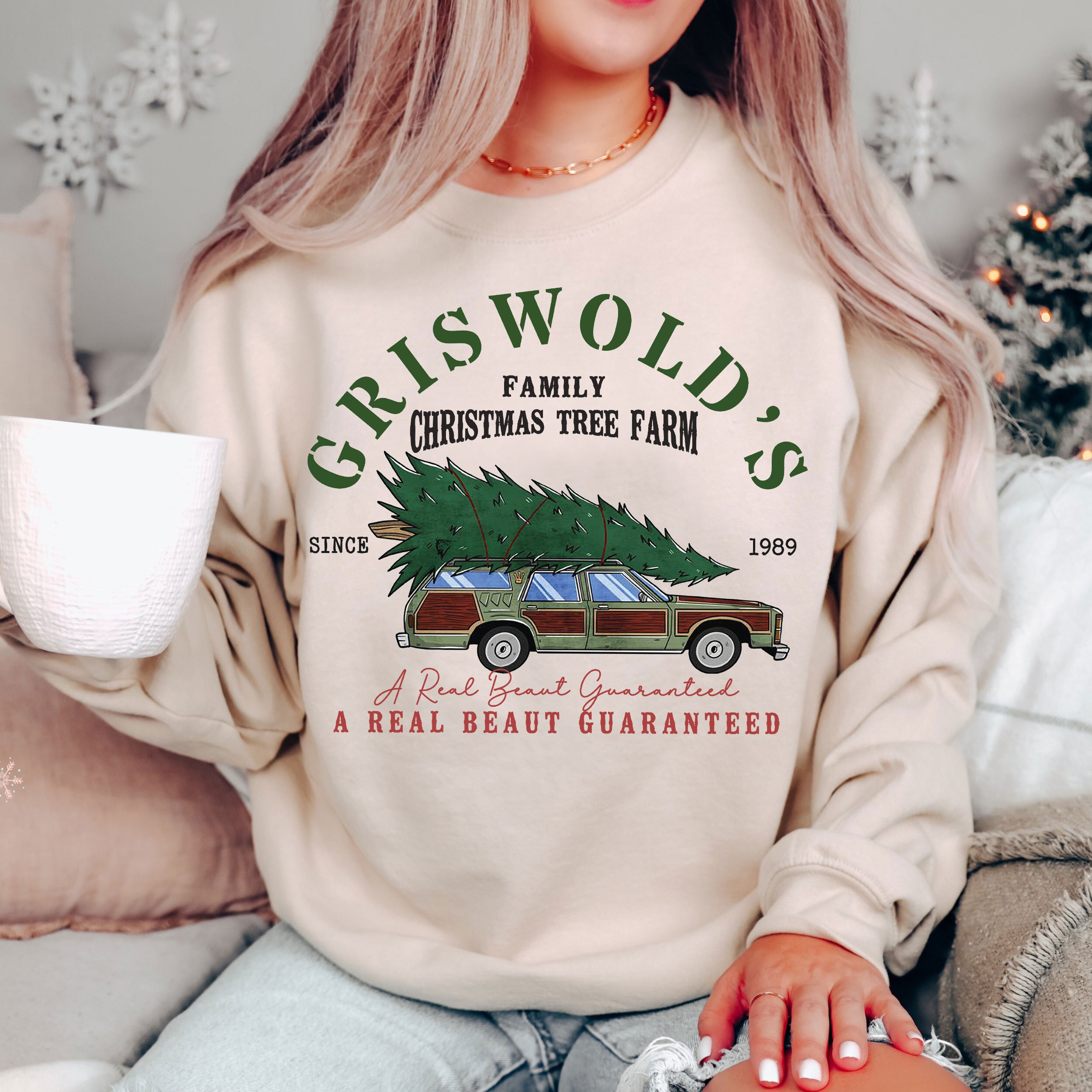 Christmas Tree Farm SweatShirt Png, Vintage Griswold's Tree - Inspire ...