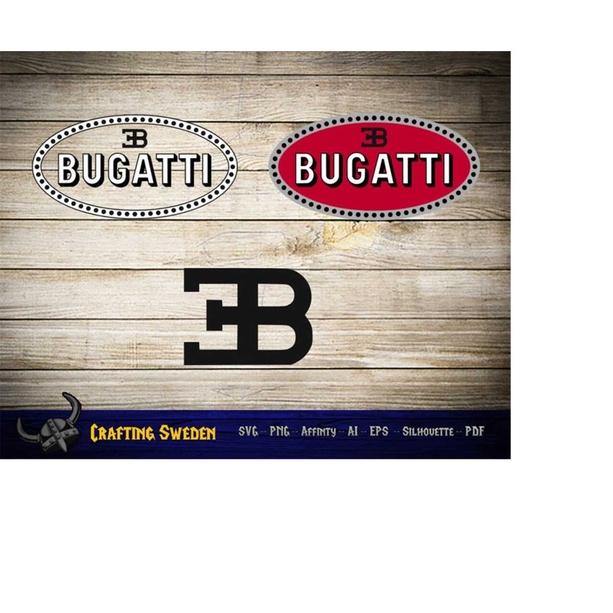 Bugatti Logo for cutting & - SVG, AI, PNG and Silhouette Stu - Inspire ...