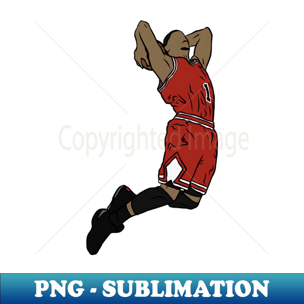 Derrick Rose Slam Dunk - High-Resolution PNG Transparent Dig - Inspire ...