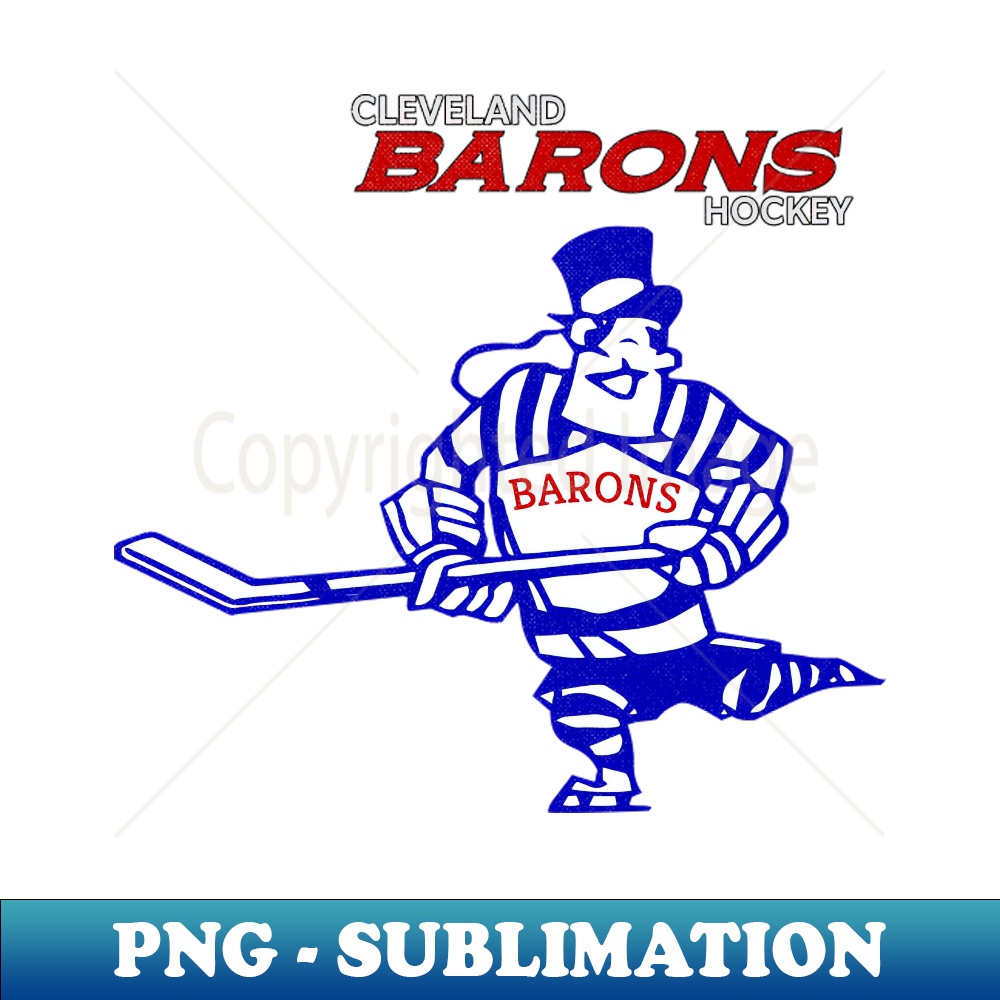 Vintage Cleveland Barons Hockey Logo - Retro PNG Digital Dow | Inspire ...