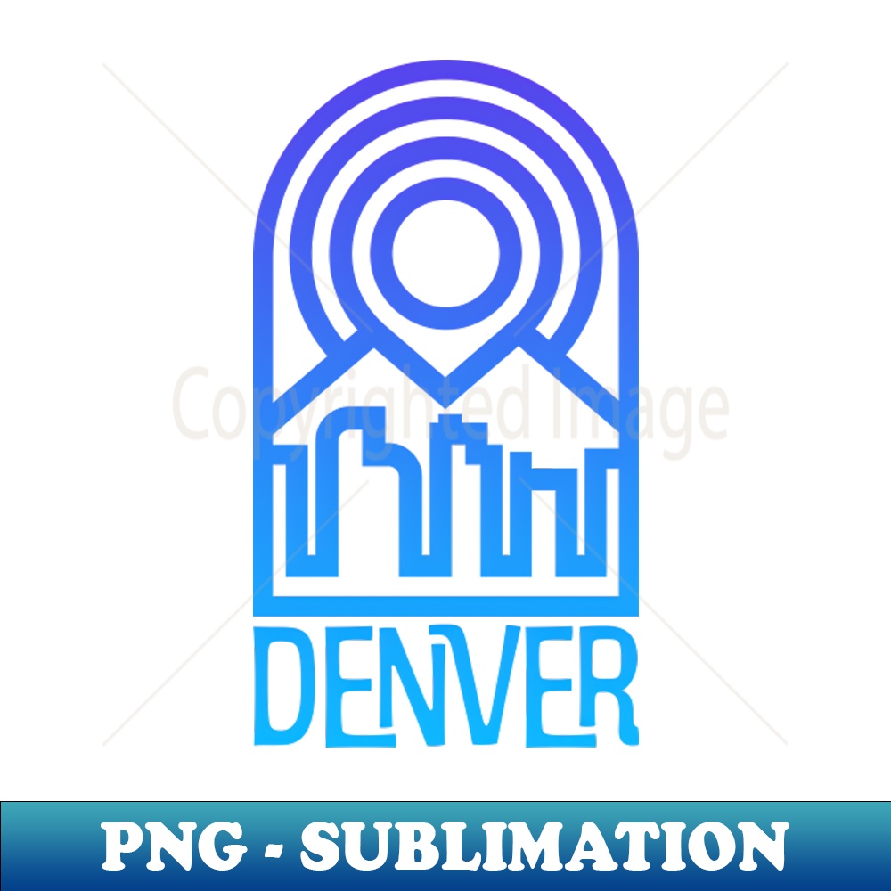Denver Skyline - Sublimation PNG - Stunning Digital Artwork - Inspire ...