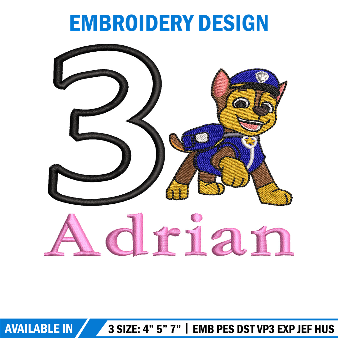 Adrian Logo embroidery design, Adrian Logo embroidery, logo | Inspire ...
