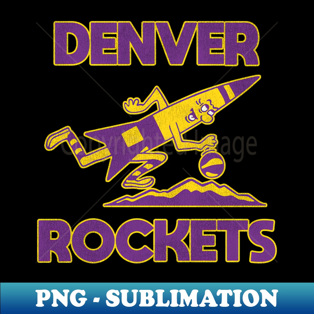 Denver Rockets - Vintage Sports Logo - High-Resolution Subli | Inspire ...