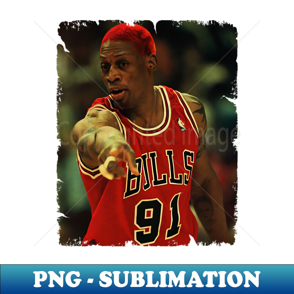 Dennis Rodman Vintage Basketball Design - Authentic 70s Styl | Inspire ...