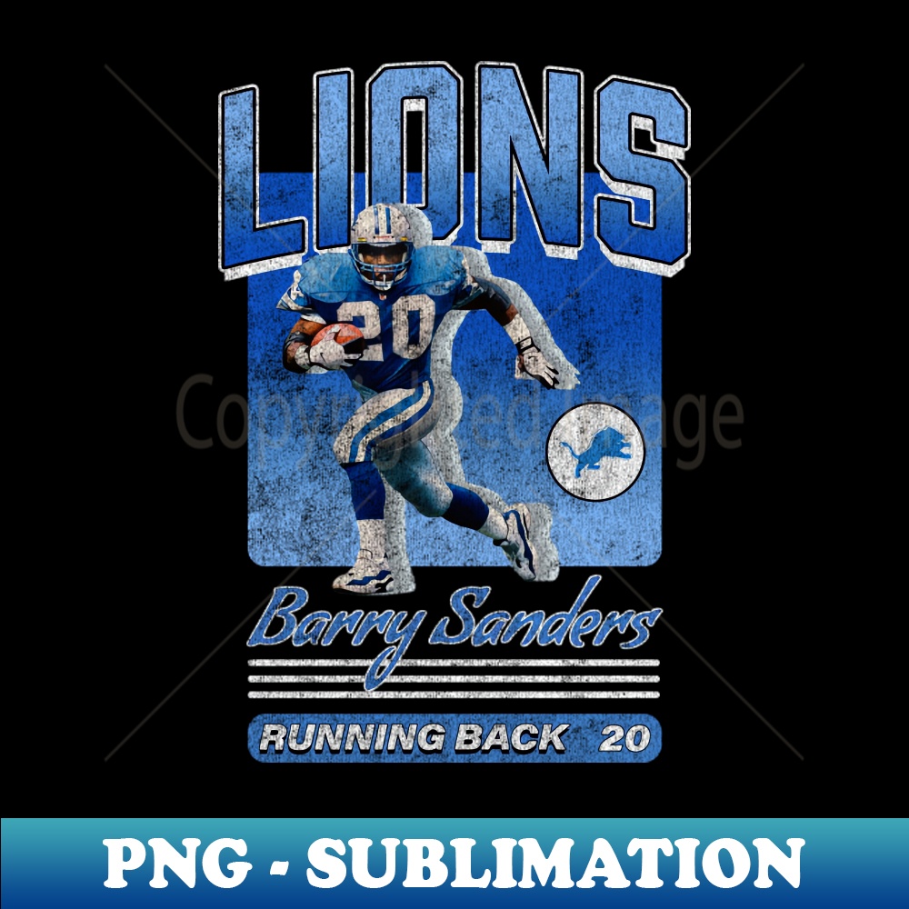 Barry Sanders 02 - Exclusive Sublimation PNG Digital Downloa | Inspire ...