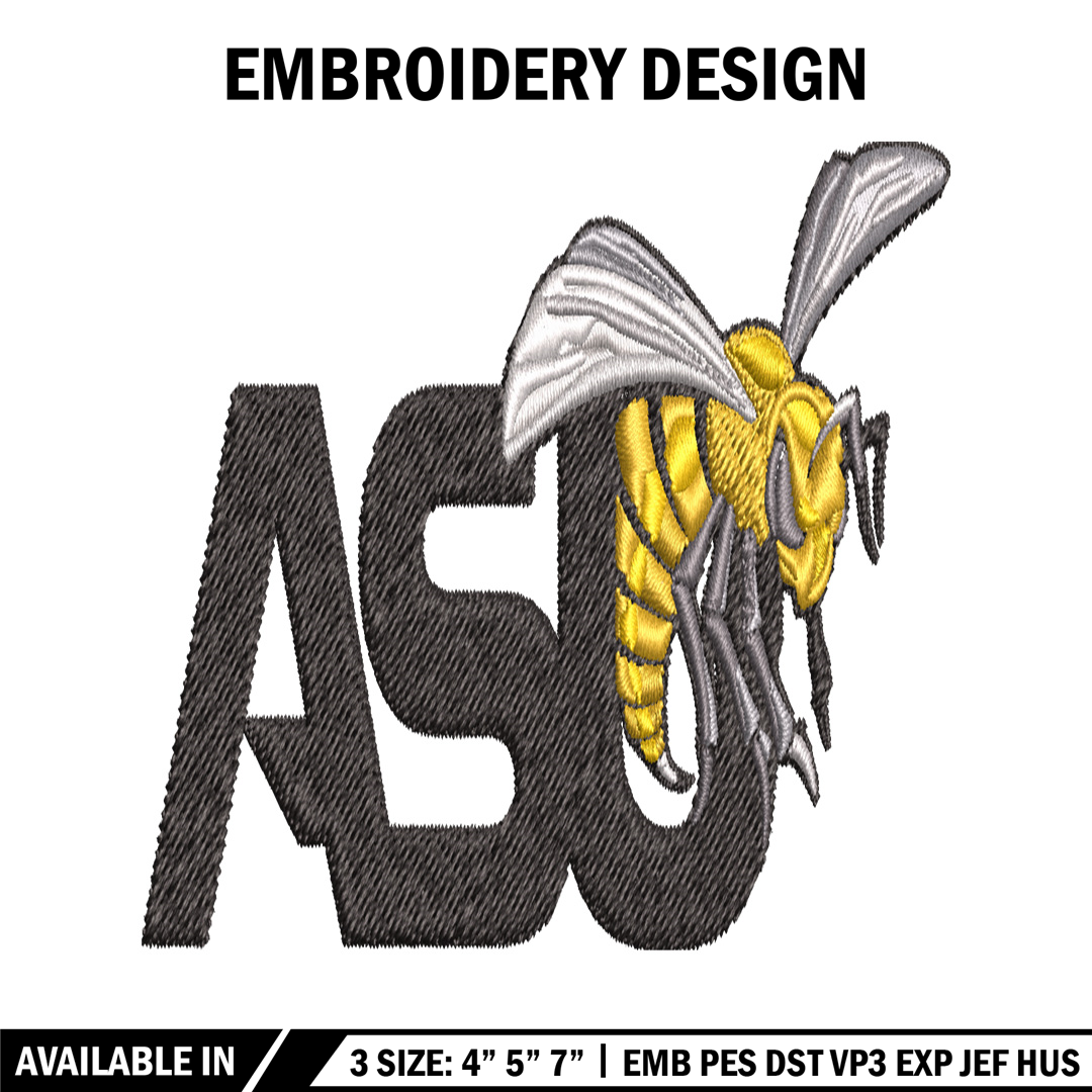 Alabama State Hornets embroidery design, Alabama State Horne | Inspire Uplift