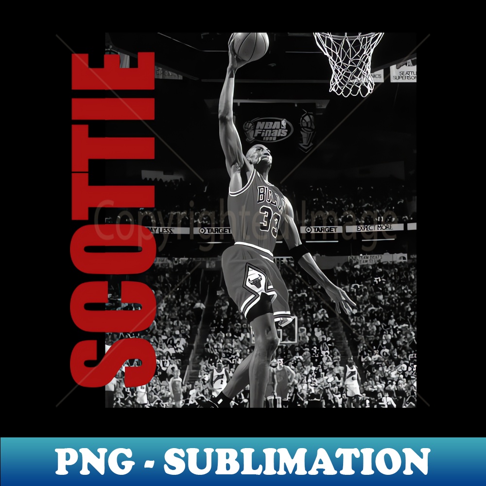 Scottie Pippen Retro Fan Art - 80s Aesthetic - High-Quality | Inspire ...