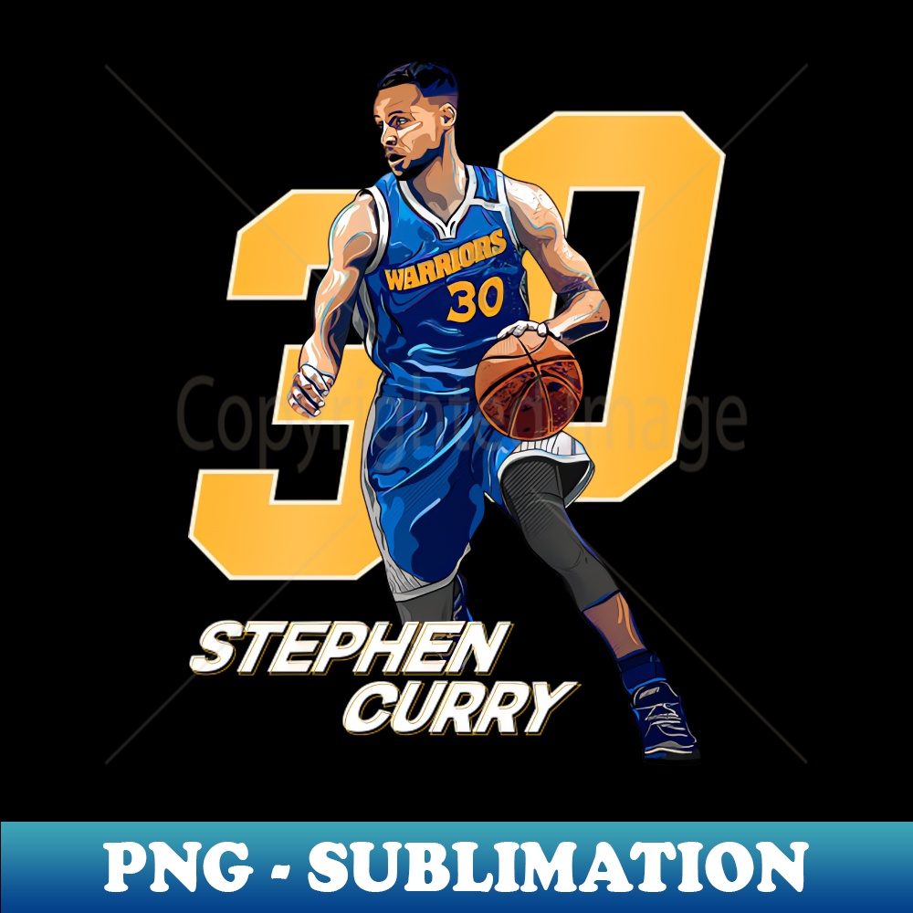 Stephen Curry 30 Basketball - Explosive PNG Digital Download - Inspire ...
