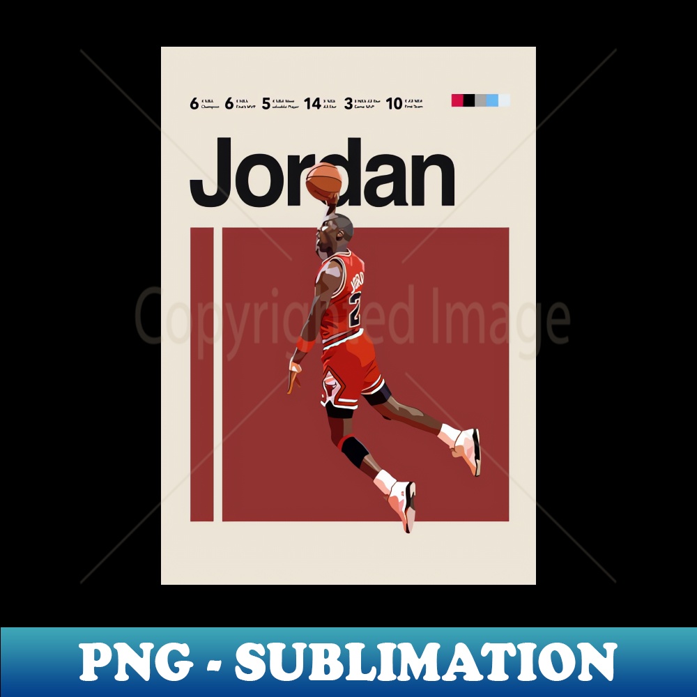 Michael Jordan - Iconic Slam Dunk - High-Resolution Sublimat | Inspire ...