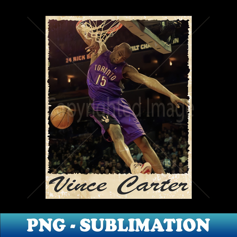 Vince Carter Vintage Sublimation Design - High-Quality PNG T | Inspire ...