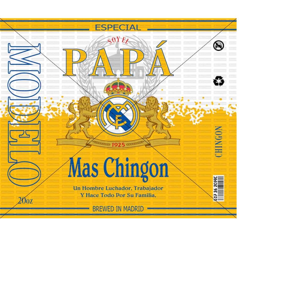 Soy El Papa Mas Chingon Real Madrid PNG ONLY | Inspire Uplift