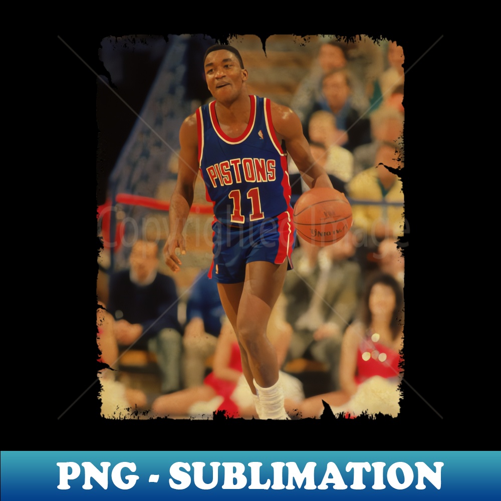Vintage Basketball Art - Isiah Thomas - PNG Transparent Subl | Inspire ...