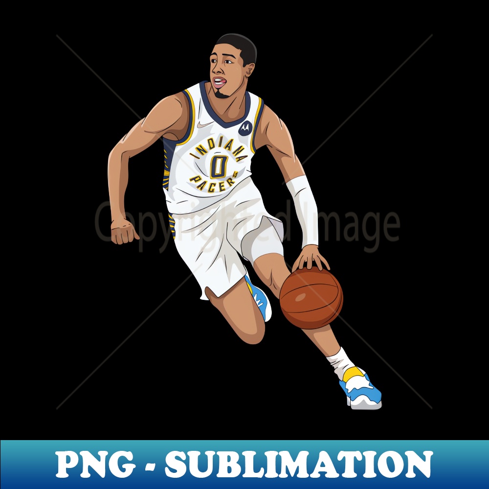 Tyrese Haliburton Basketball PNG Digital Download - High-Res | Inspire ...